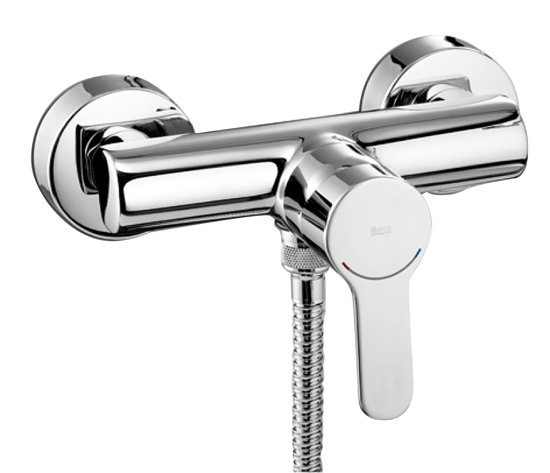 Grifo bimando y mezclador para ducha - Grifería cuarto de baño